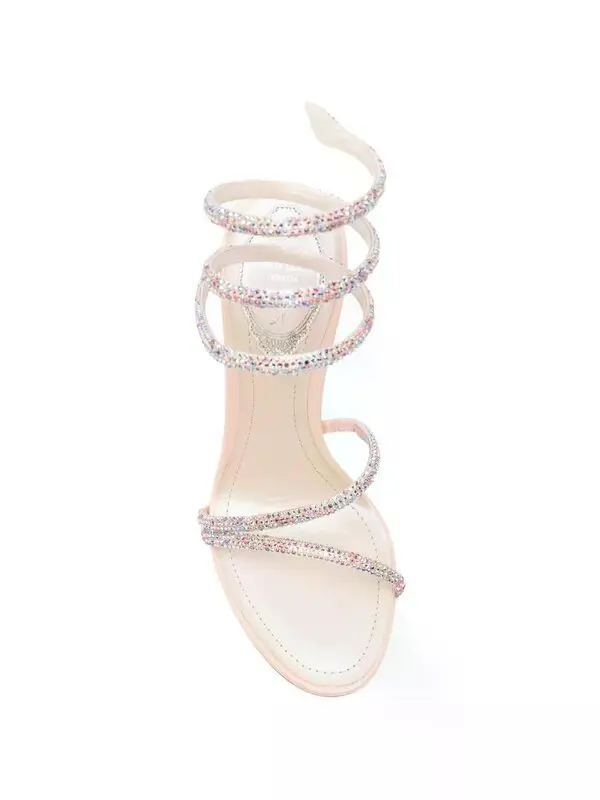 Rene Caovilla Margot Embellished Stiletto Sandals - Pink