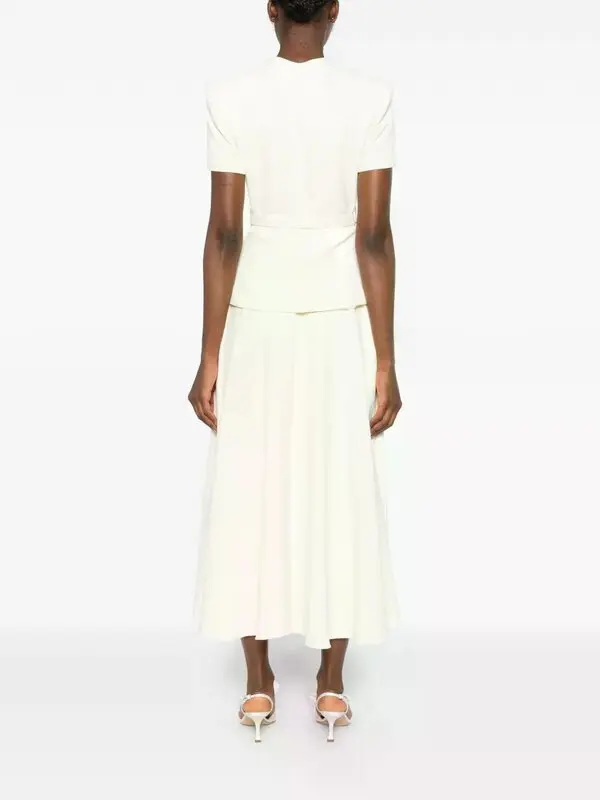 SELF-PORTRAIT Crystal-embellished Button-up Maxi Dress