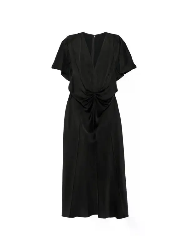 Victoria Beckham Eve Midi Dress - Black