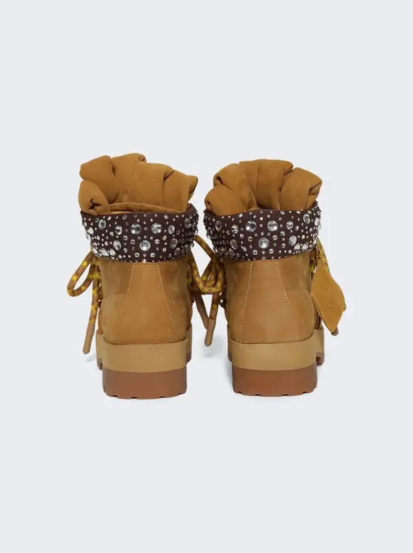 AHDIID Brooklyn Crystal Boots - Beige