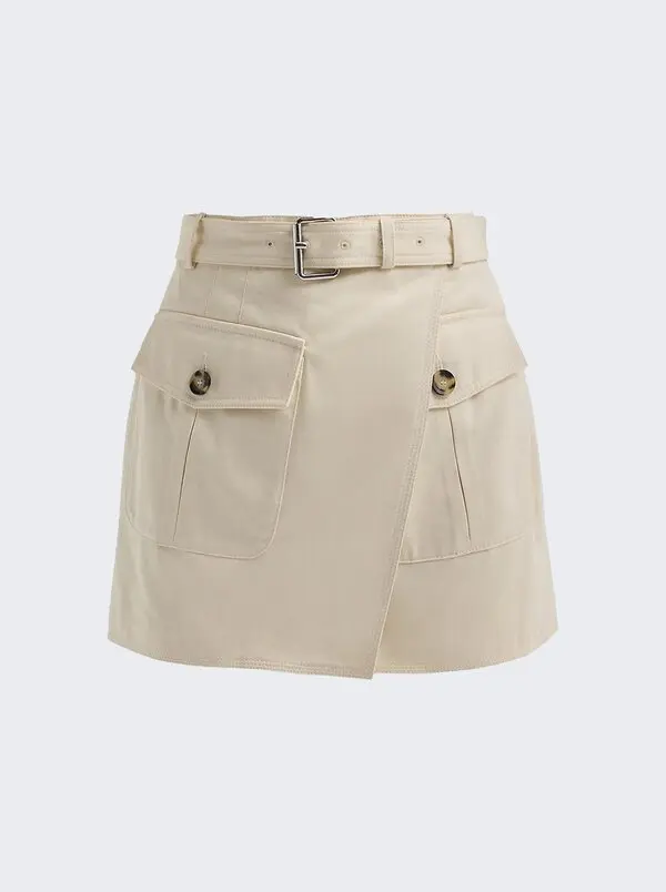 Proenza Schouler Cotton Drill Wrap Shorts - White