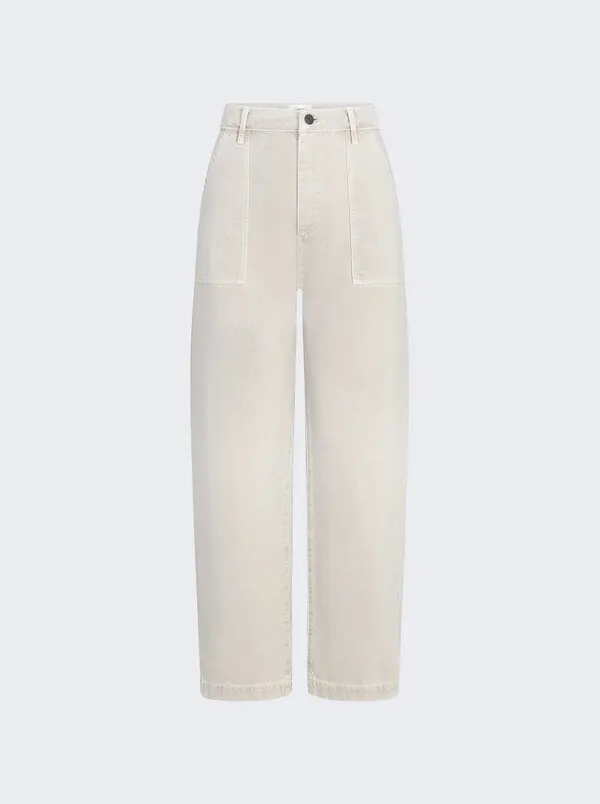 FRAME The Bow Cargo Jeans - Cream