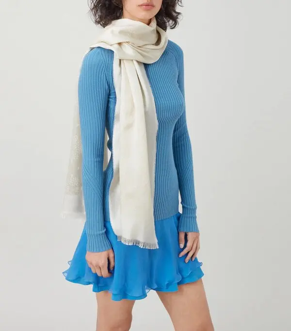 Mulberry Silk-organic Cotton Tree Scarf