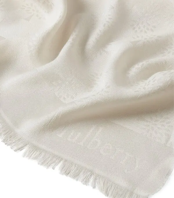 Mulberry Silk-organic Cotton Tree Scarf