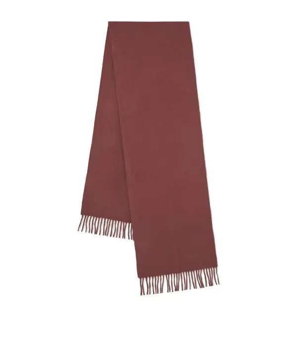 Mulberry Small Merino Wool Scarf - Brown