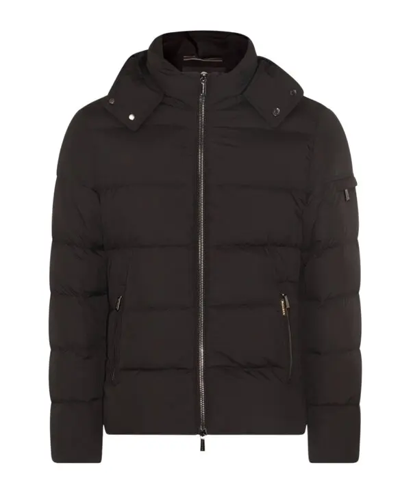 MOORER Quilted Hooded Down Jacket
