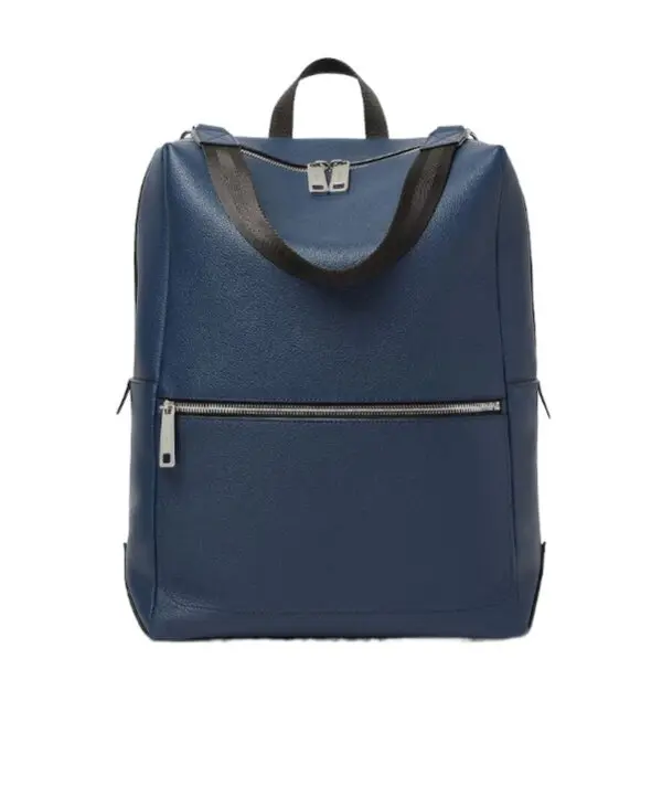 Fendi Lui Backpack With Ff Appliques - Dark Blue