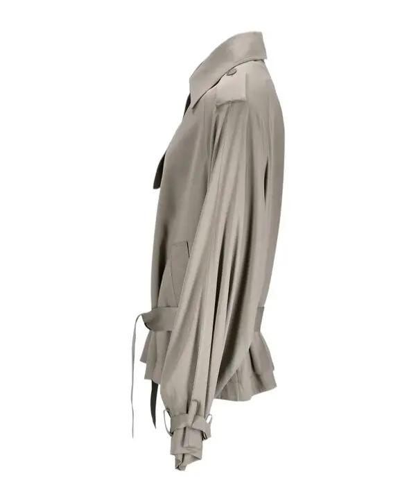 THE FRANKIE SHOP Elva Fluid Short Trench Coat