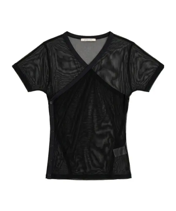 Paloma Wool Olimpia Mesh T-shirt - Black