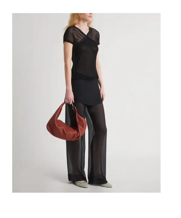 Paloma Wool Olimpia Mesh T-shirt - Black