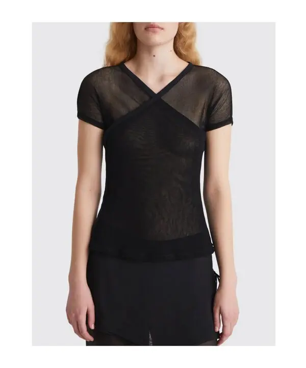 Paloma Wool Olimpia Mesh T-shirt - Black