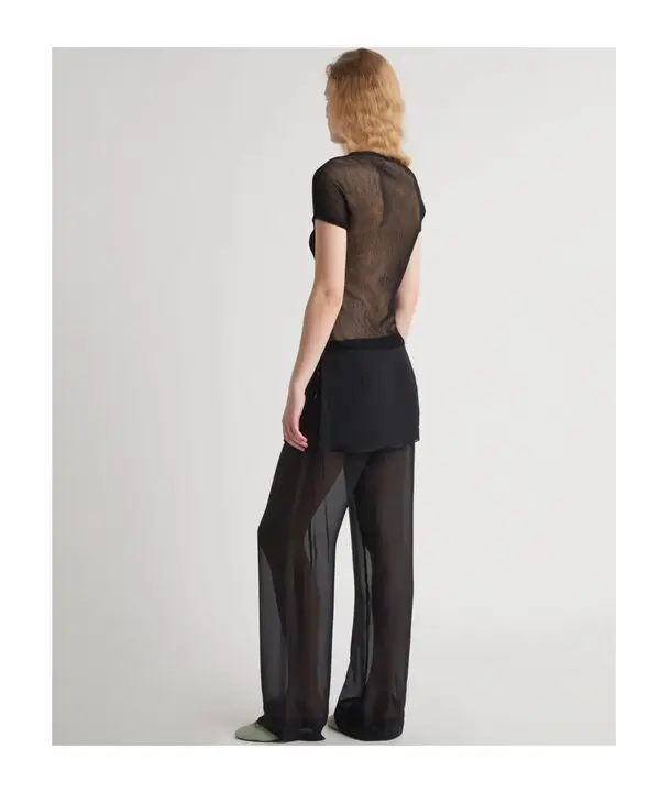 Paloma Wool Olimpia Mesh T-shirt - Black