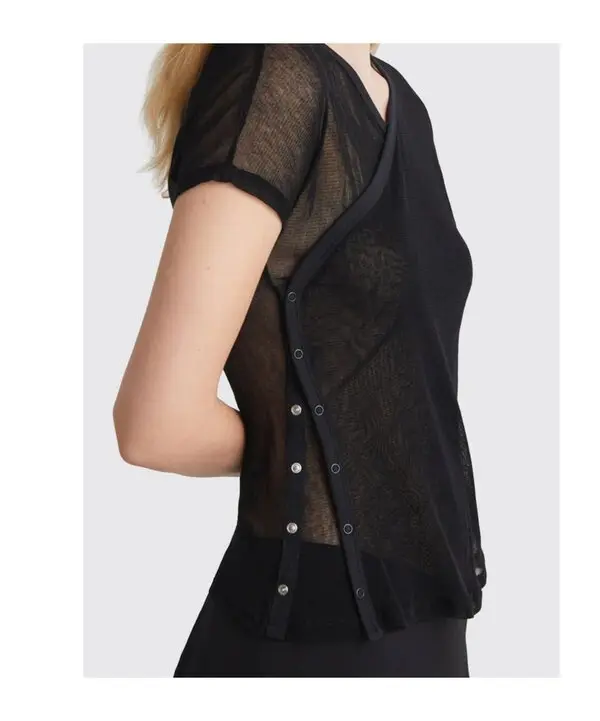 Paloma Wool Olimpia Mesh T-shirt - Black