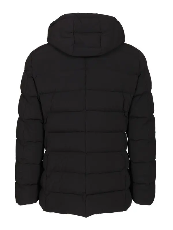 MOORER Quilted Hooded Double-breasted Coat