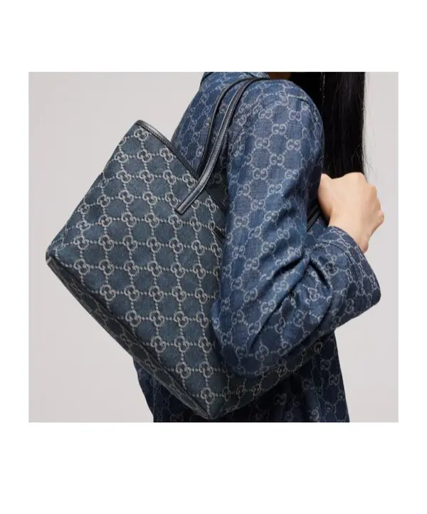 Gucci Tribeca Small Tote Bag - Dark Blue