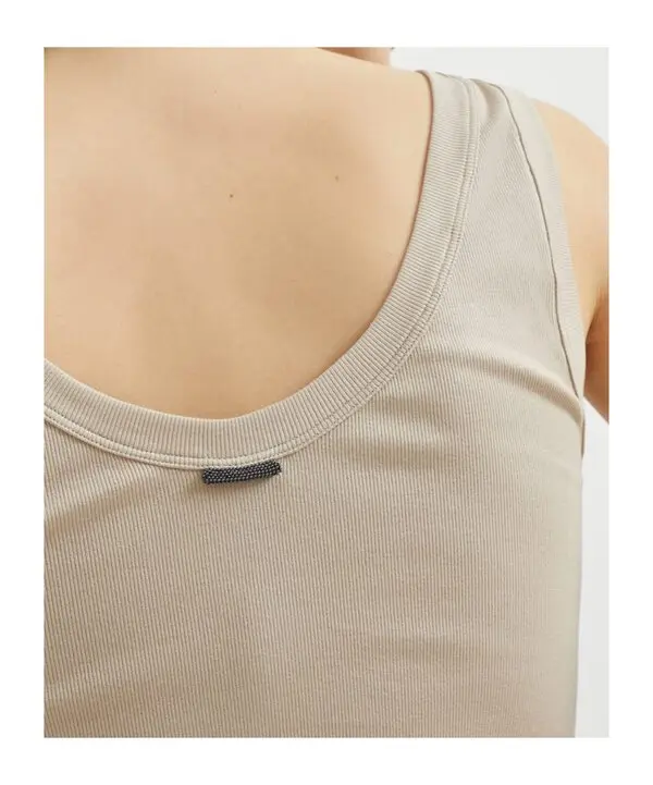 Brunello Cucinelli Sleeveless Jersey Top