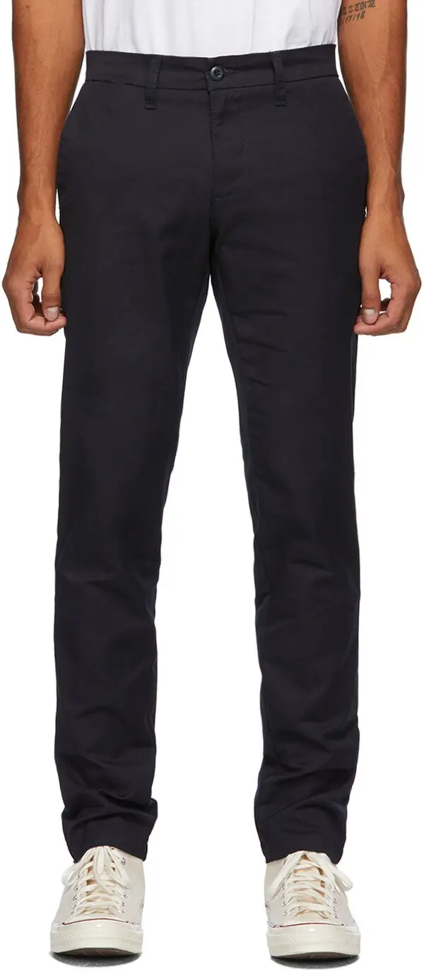 Carhartt Work In Progress Straight-leg Trousers With Logo Detail - Black