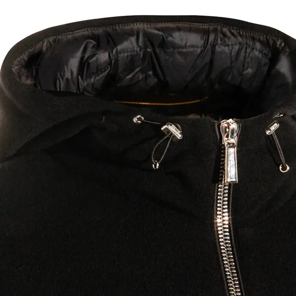 MOORER Long Sleeve Hooded Coat