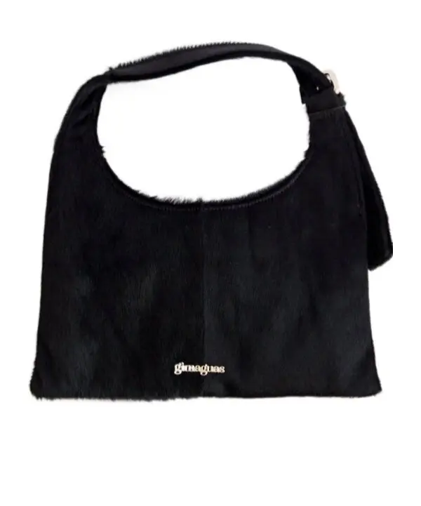 Gimaguas Magnetic Buckle Shoulder Bag - Black