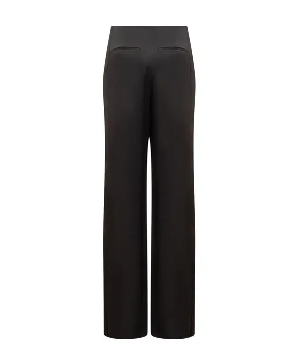 MSGM High-waist Satin Trousers