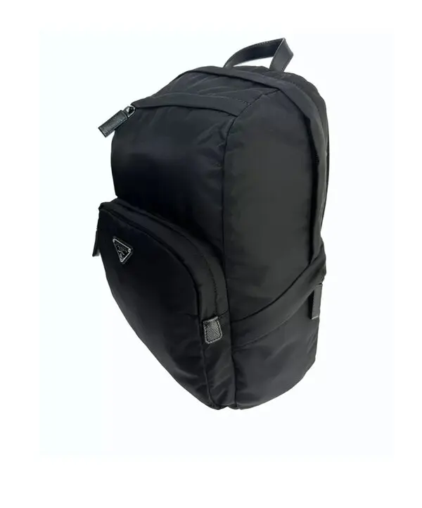 Prada Re-nylon And Saffiano Logo Backpack