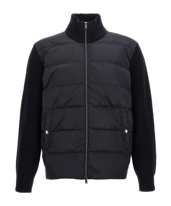 Herno Zip-up Knitted Puffer Jacket