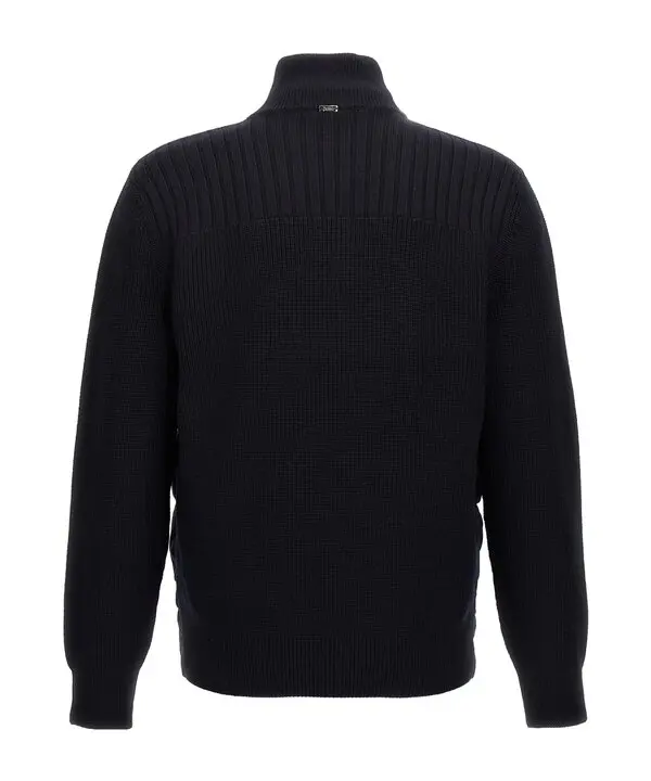Herno Zip-up Knitted Puffer Jacket