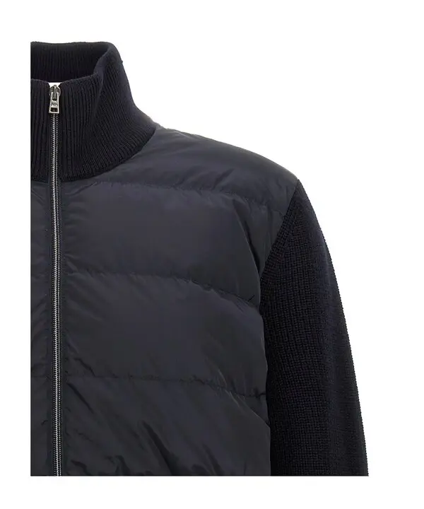 Herno Zip-up Knitted Puffer Jacket