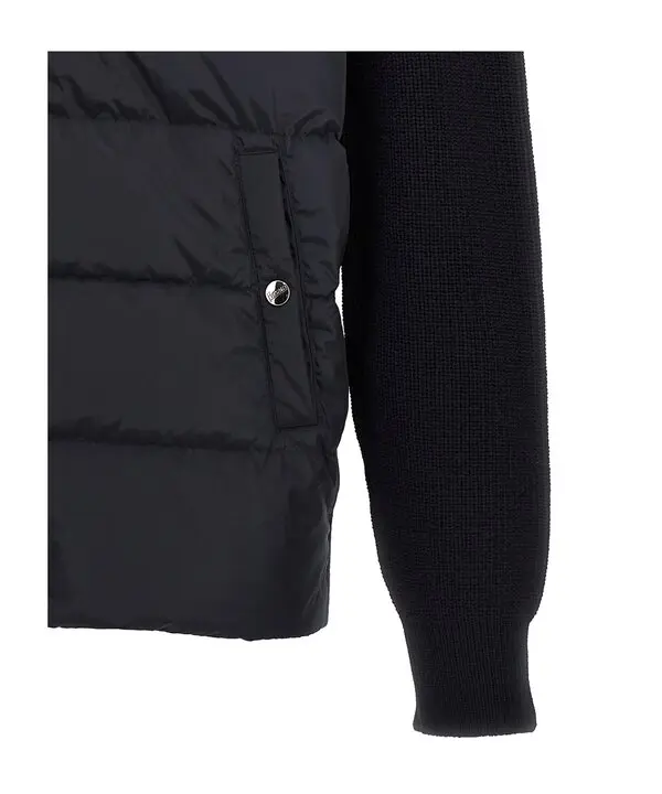 Herno Zip-up Knitted Puffer Jacket