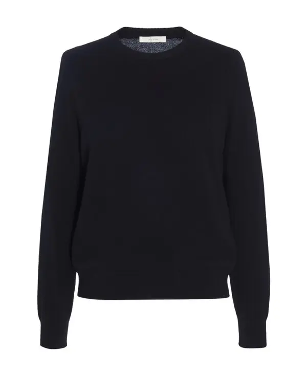 THE ROW Crew Neck Cashmere Sweater - Black
