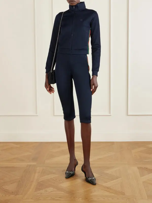 Gucci Side-stripe Cropped Pants