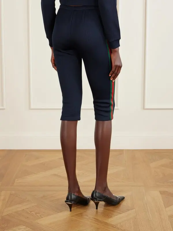 Gucci Side-stripe Cropped Pants