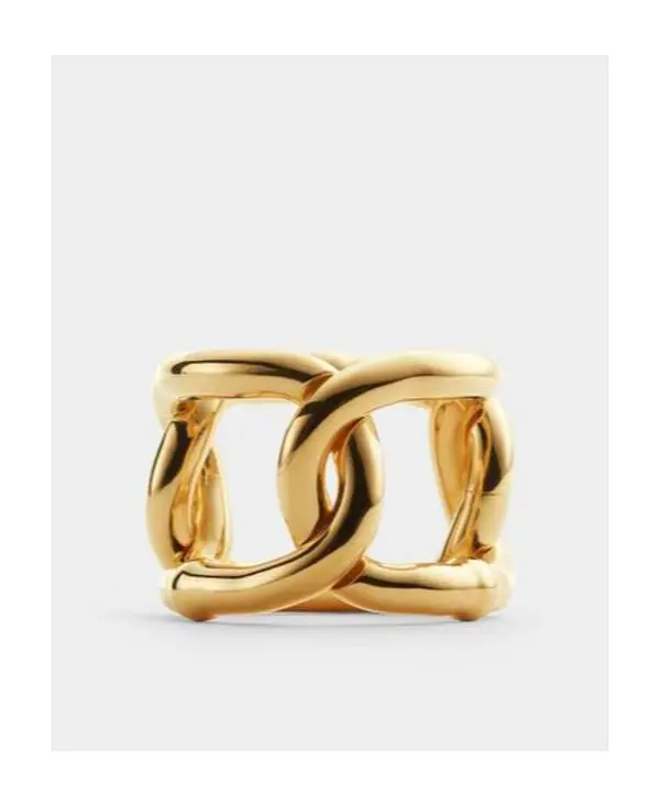 Bottega Veneta Logo Chain Ring
