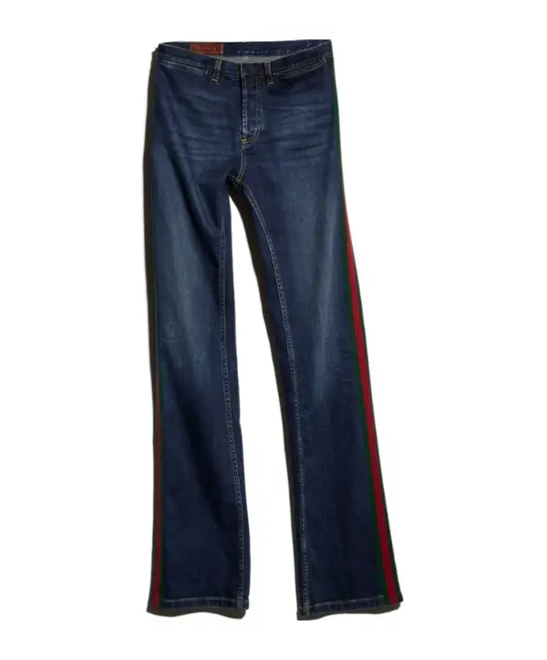 Gucci Web Side-stripe Jeans