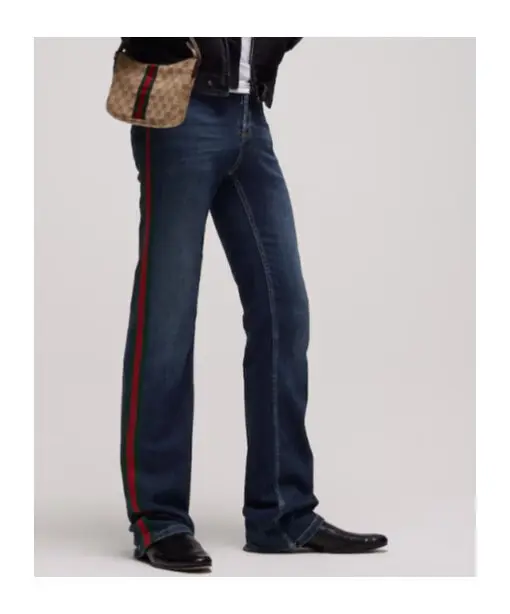 Gucci Web Side-stripe Jeans