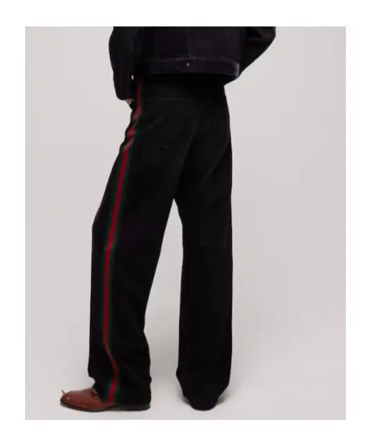 Gucci Web Stripe Baggy Jeans