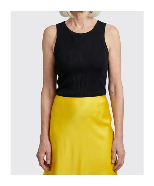 Loulou De Saison Ribbed Tank Top - Black