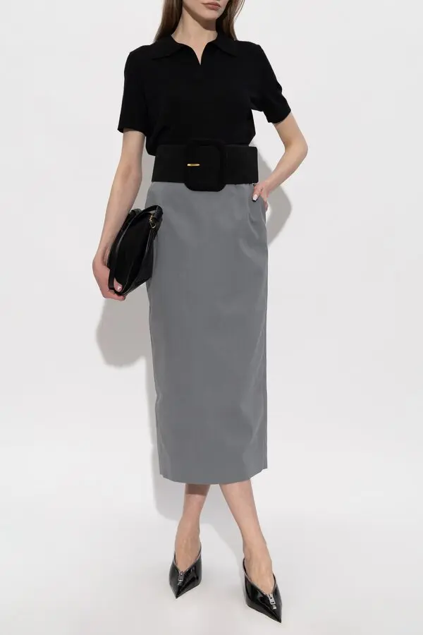 WILLY CHAVARRIA Pocket Skirt - Gray