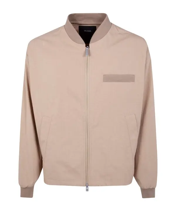 Herno Perforated Panel Zip-up Jacket