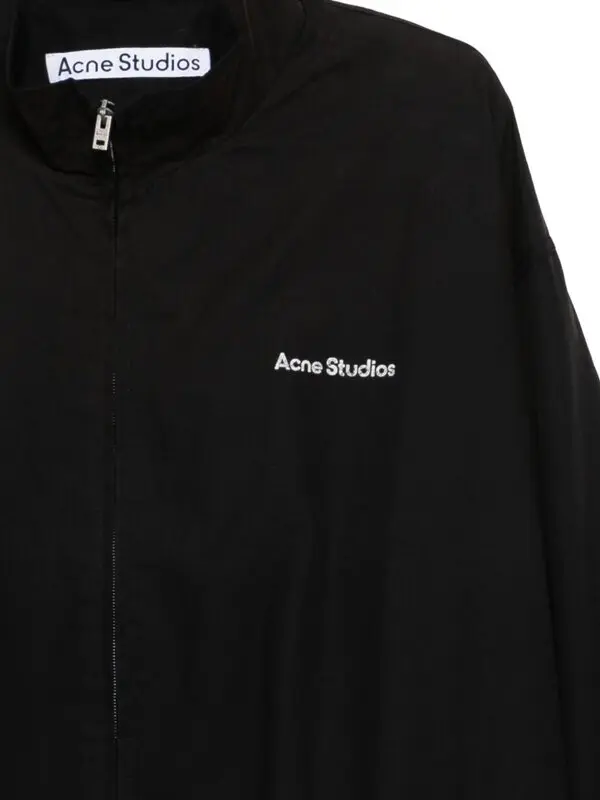 Acne Studios Logo Zip-up Jacket - Black