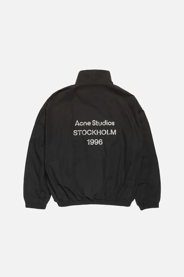 Acne Studios Logo Zip-up Jacket - Black