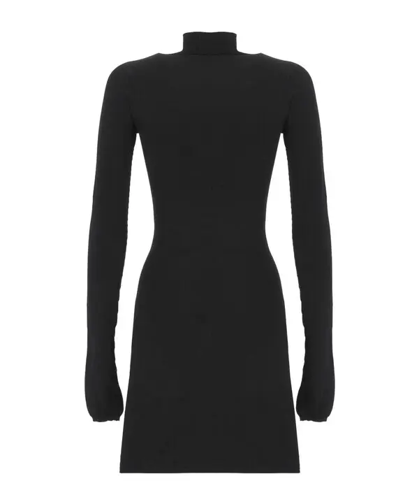 Off-White Logo-print High Neck Mini Dress
