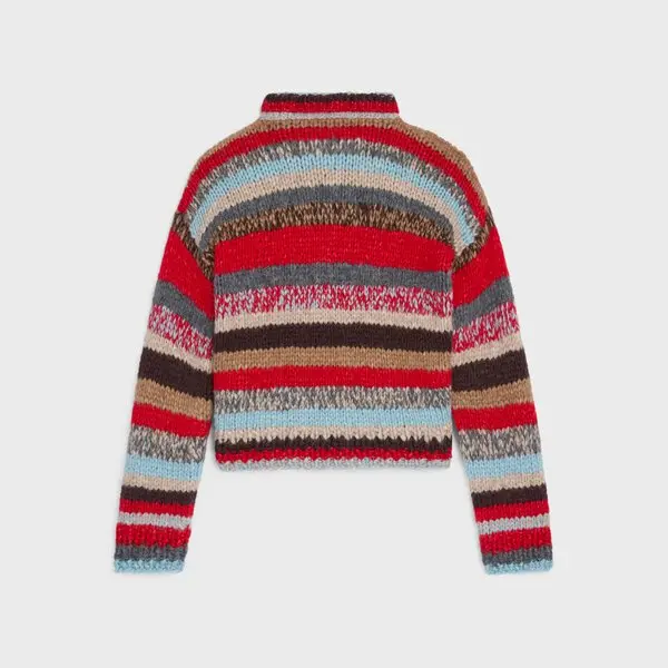 Celine Polo Sweater In Mouline Alpaca And Wool