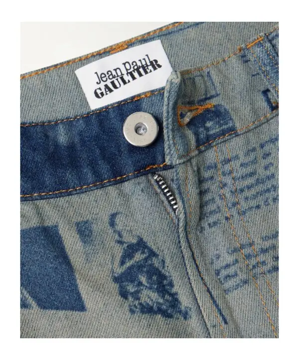 JEAN PAUL GAULTIER Newspaper Print Jeans