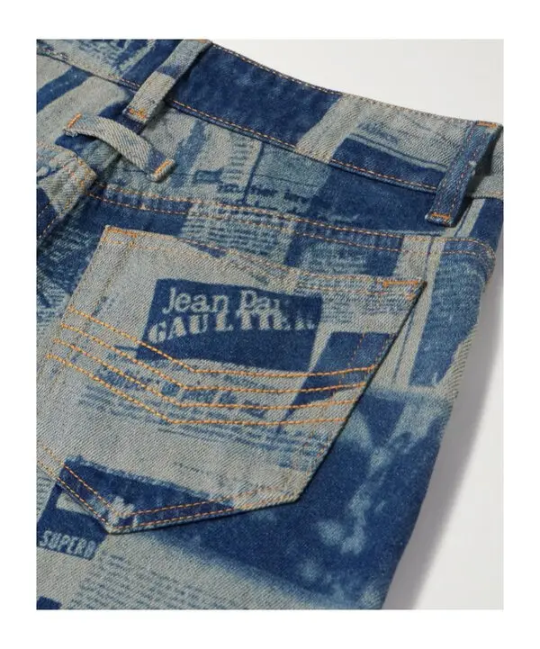 JEAN PAUL GAULTIER Newspaper Print Jeans