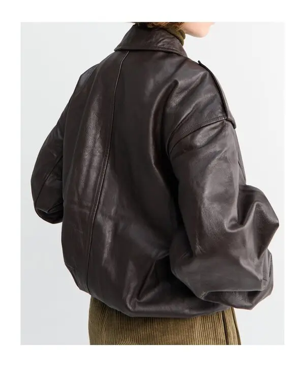 THE FRANKIE SHOP Viper Leather Jacket