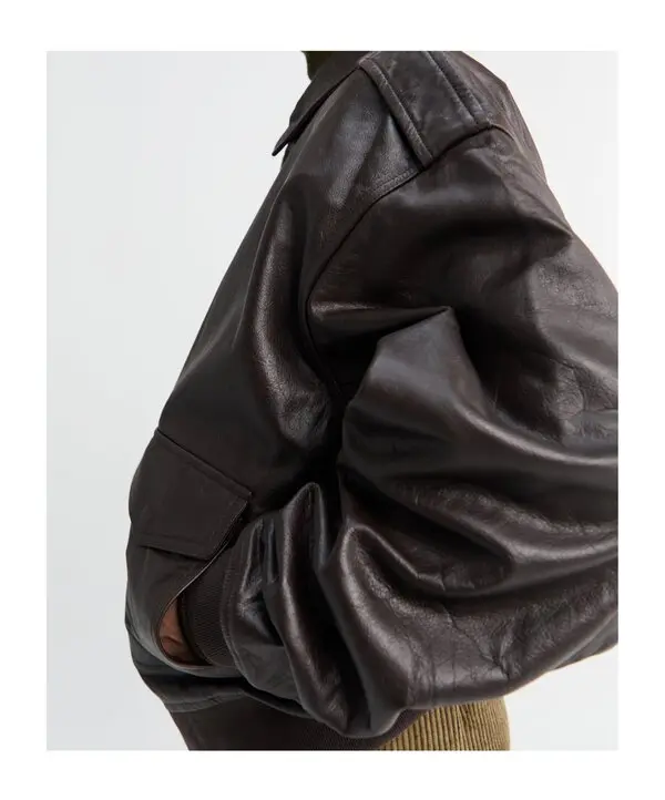 THE FRANKIE SHOP Viper Leather Jacket