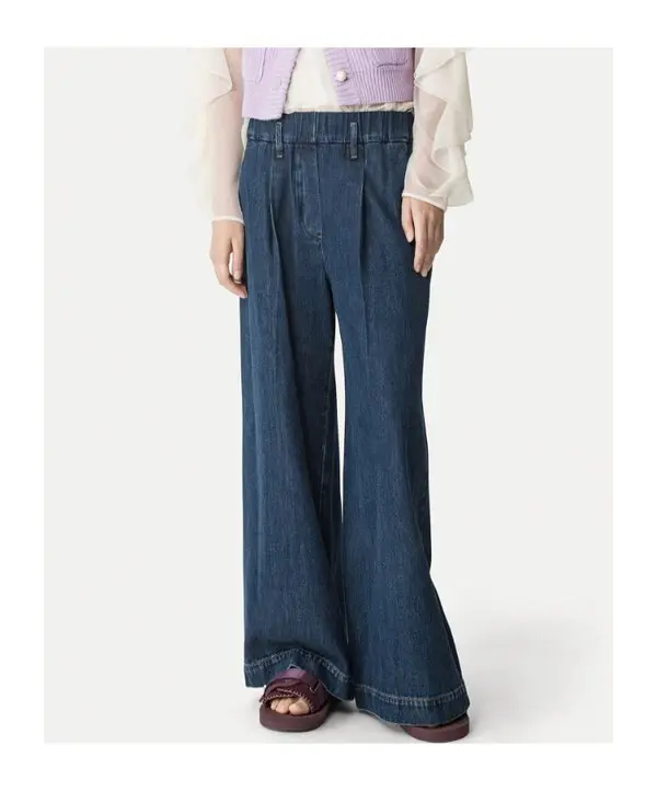 FORTE_FORTE Wide-leg Denim Trousers