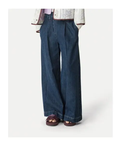 FORTE_FORTE Wide-leg Denim Trousers