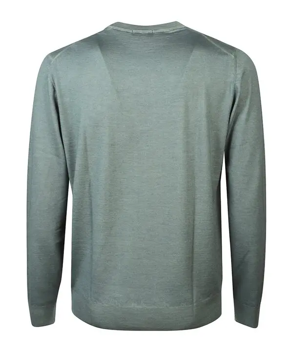 DRUMOHR Crew Neck Long Sleeve Sweater - Gray